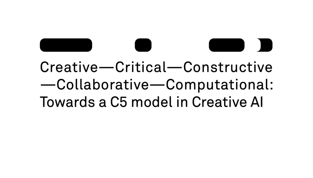Creative AI Lab position paper: ‘Creative—Critical—Constructive ...